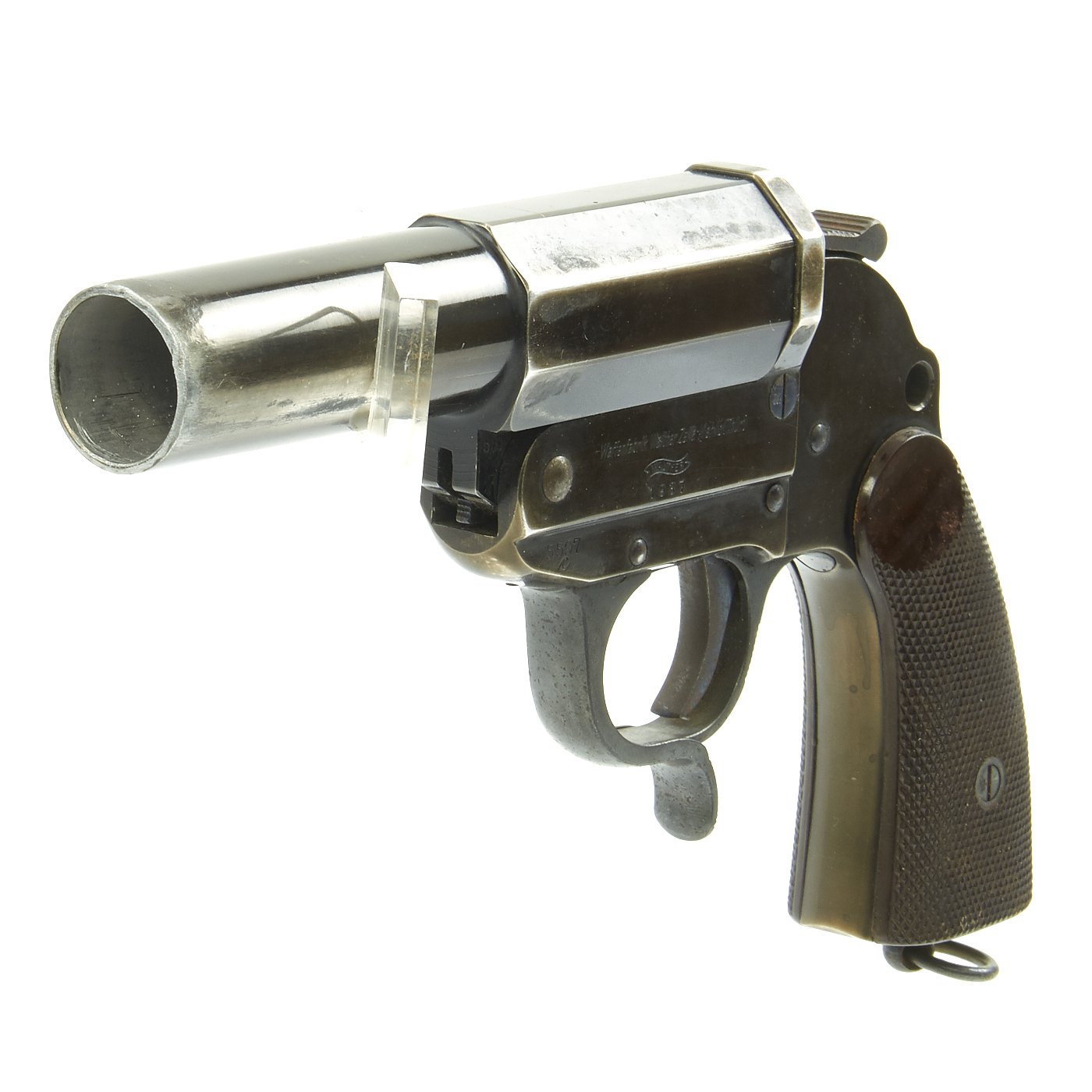 Original German WWII Walther LP 34 Heer Signal Flare Pistol with Holst ...