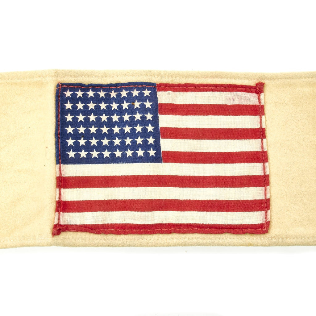 Original U S Wwii Invasion Armband Brassard 48 Star American Flag