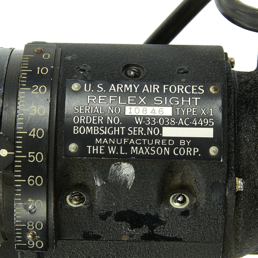 Original U.S. WWII Army Air Forces Reflex Sight Type X-1 by The W.L. M ...