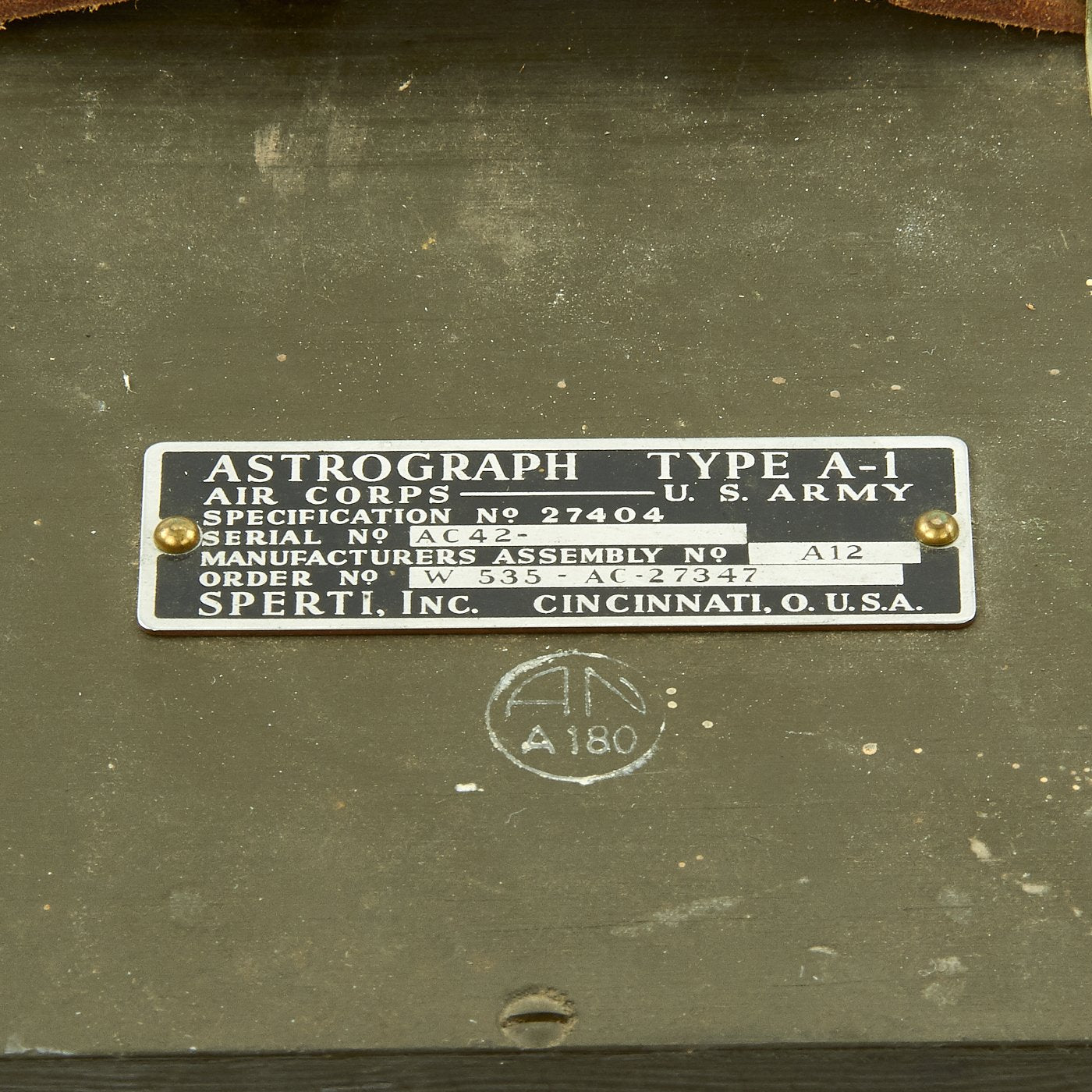 Original WWII U.S. Army Air Corps Type A-1 Astrograph with Star Charts ...