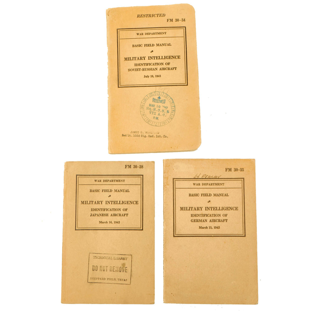 Original U.S. WWII US Army Air Forces Aircraft Recognition Books For A ...