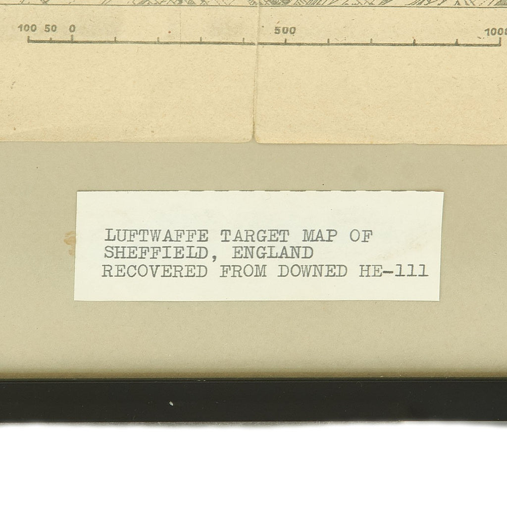 Original German WWII Luftwaffe Target Map of Gas Tank in Sheffield fro ...