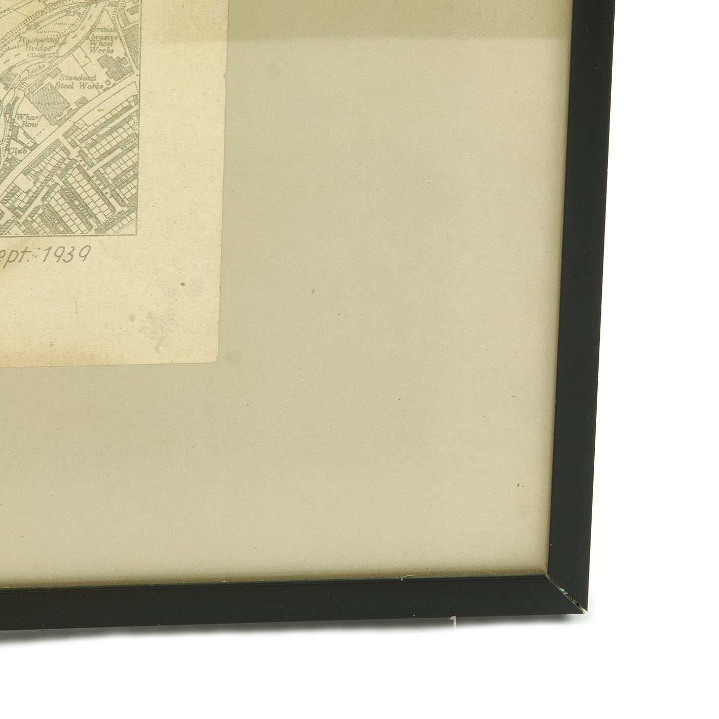 Original German WWII Luftwaffe Target Map of Gas Tank in Sheffield fro ...