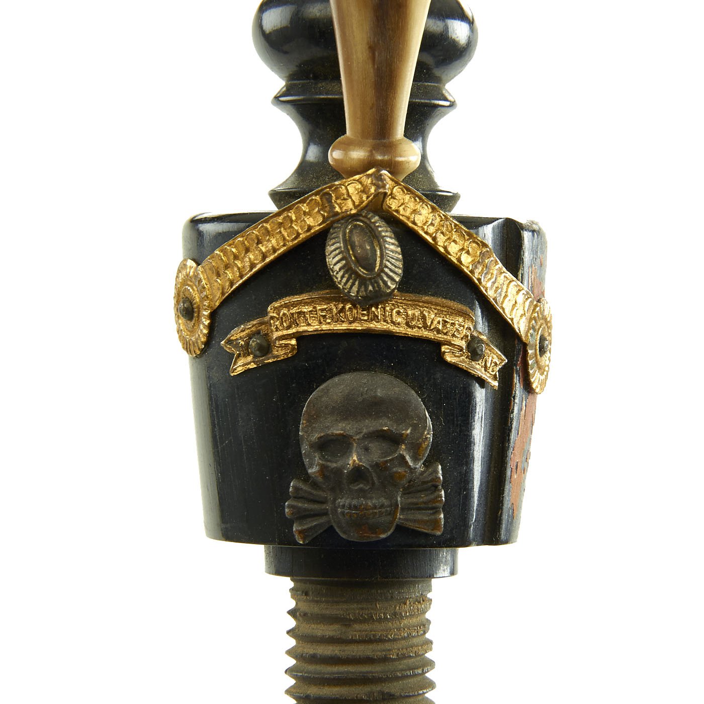 Original Imperial German WWI Regimental Porcelain and Wood Smoking Pipe ...