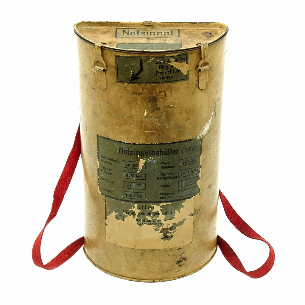 Original German WWII Luftwaffe Flare Gun Survival Container Box - Nots ...