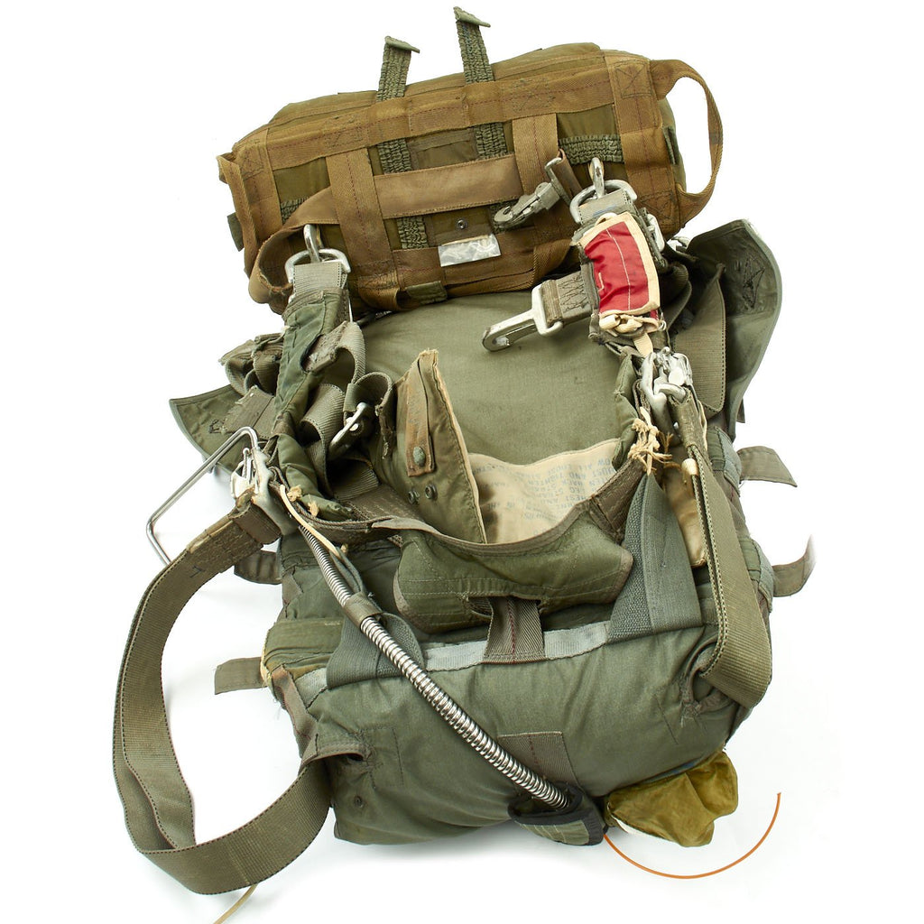 Original U.S. Vietnam War Jet Pilot Parachute with Harness and Reserve ...