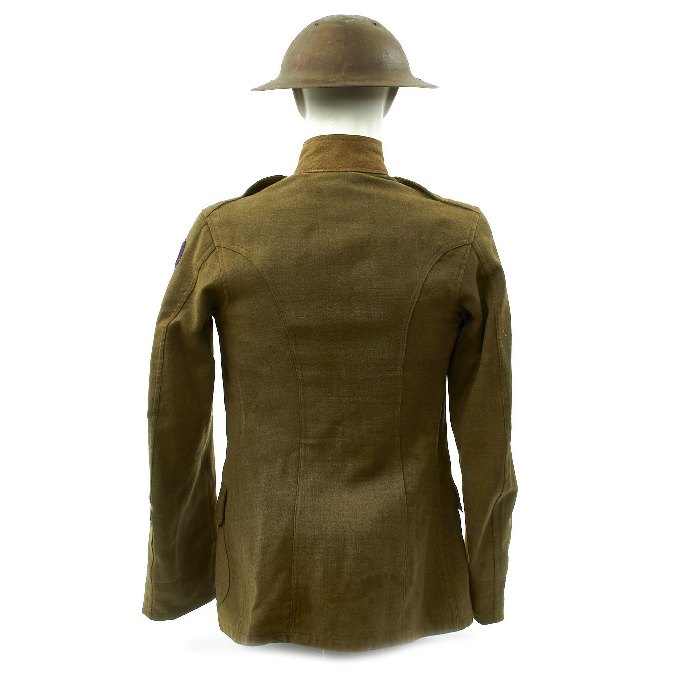 Original U.S. WWI Third Army Uniform Jacket and M1917 Helmet ...