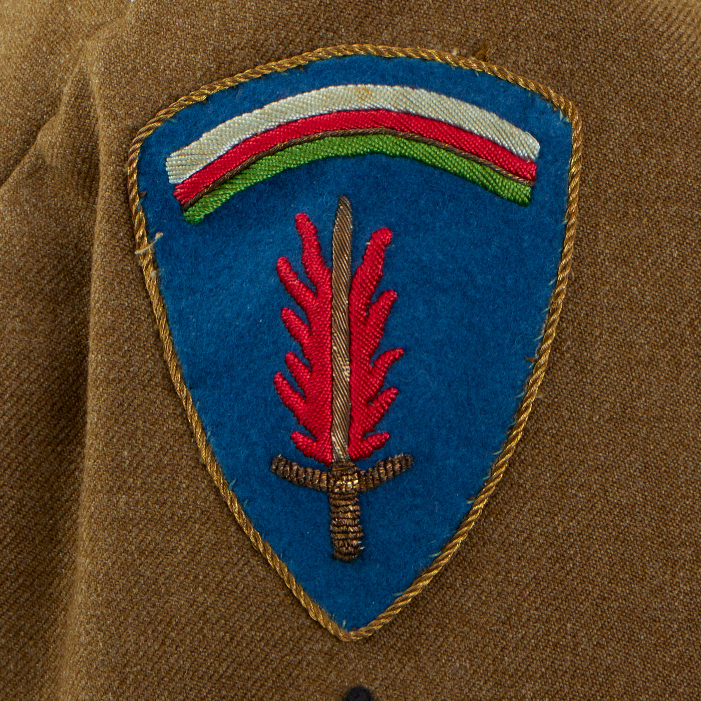 Original U.S. WWII Named IKE Jacket With Bullion SHAEF and ADSEC Patch ...