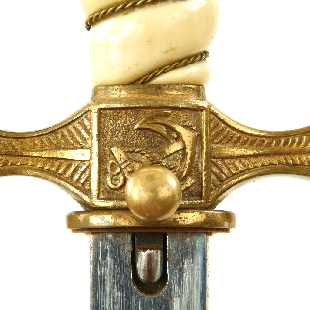 Original WWII German 2nd Model Naval Dagger with Lightning Bolt Scabba ...