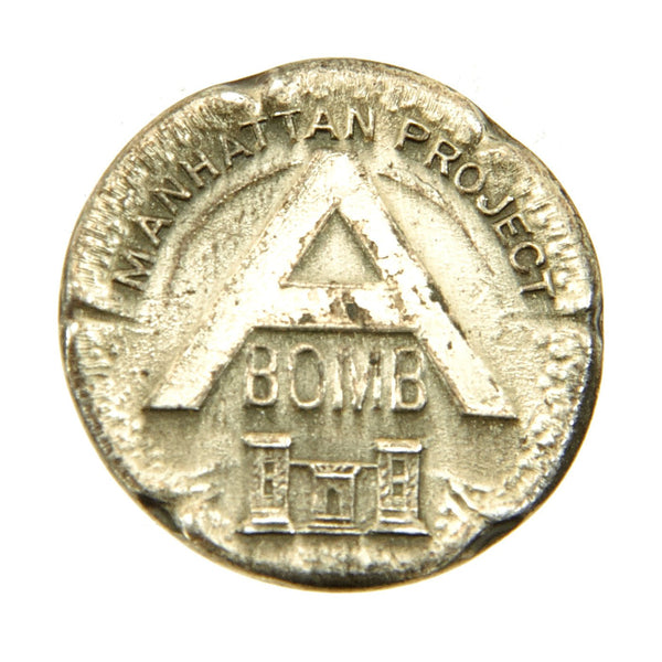 Original U.S. WWII Manhattan Project A Bomb Workers Pin - Sterling Sil ...