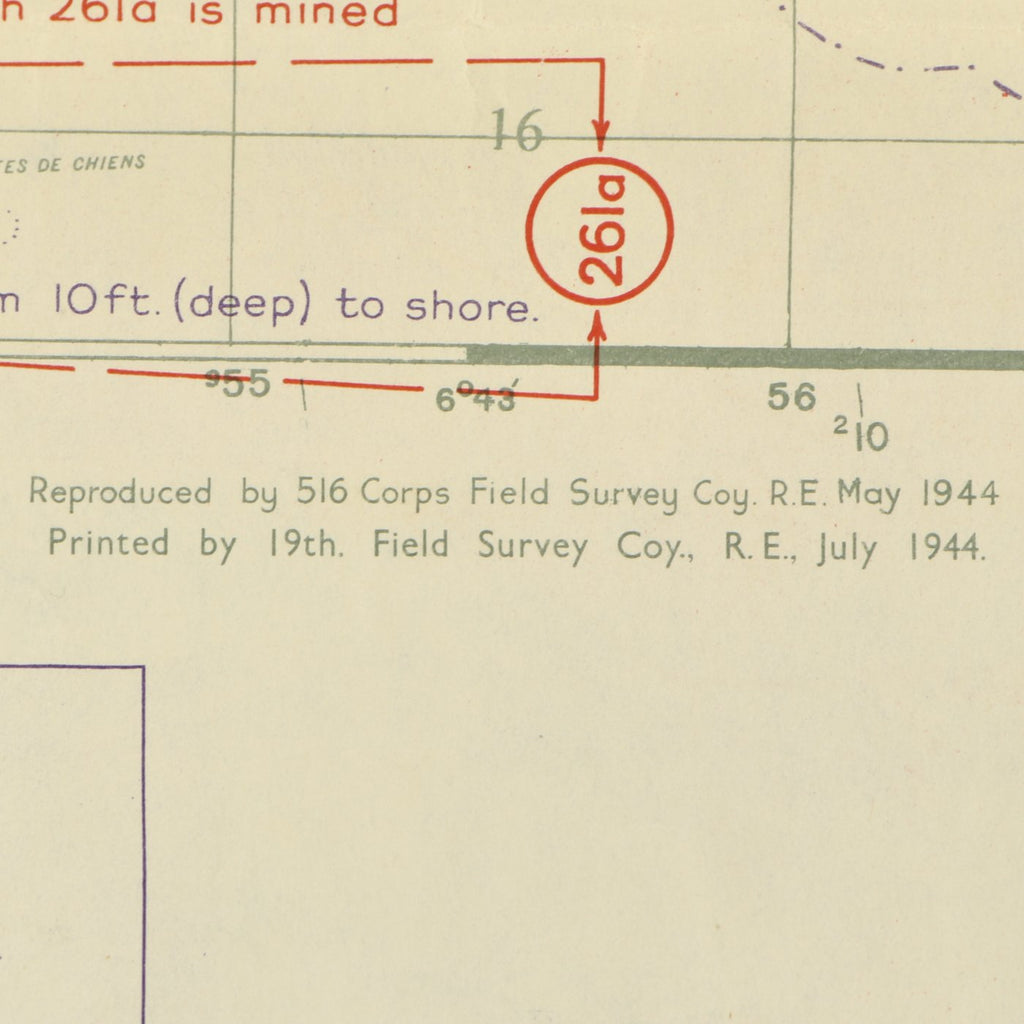 Original U.S. WWII Operation Dragoon Invasion Top Secret BIGOT Map of ...