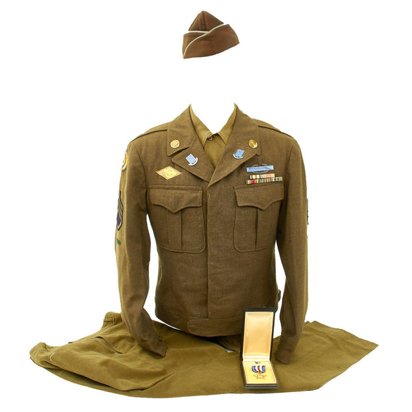 Original U.S. WWII 102nd Infantry Division Silver Star Recipient Unifo ...