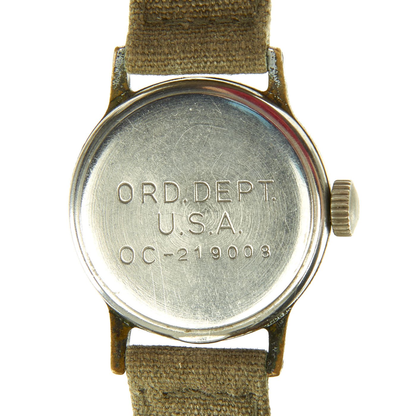 Original U.S. WWII 1942 Army 9-Jewel Wrist Watch by Waltham with Canva ...