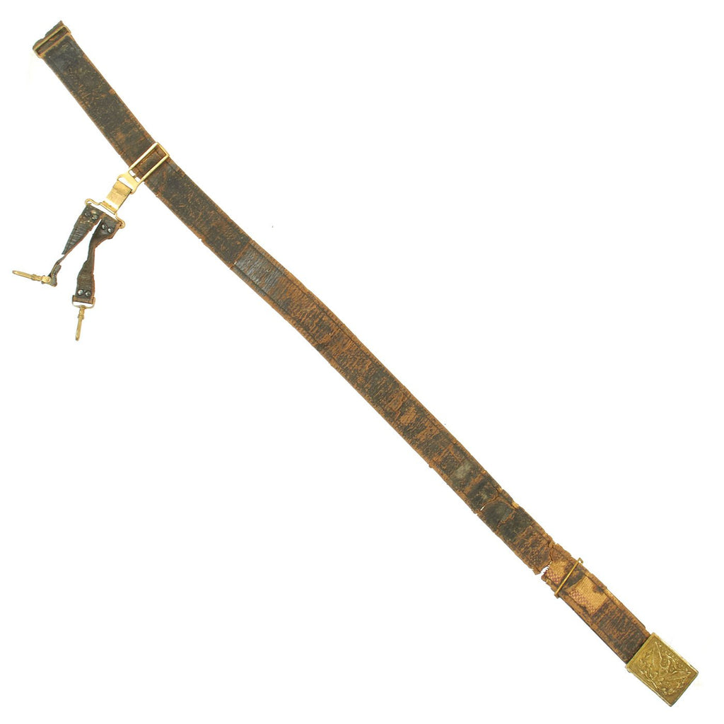 Original U.S. Civil War Officer's Sword Belt with Model 1851 Regulatio ...
