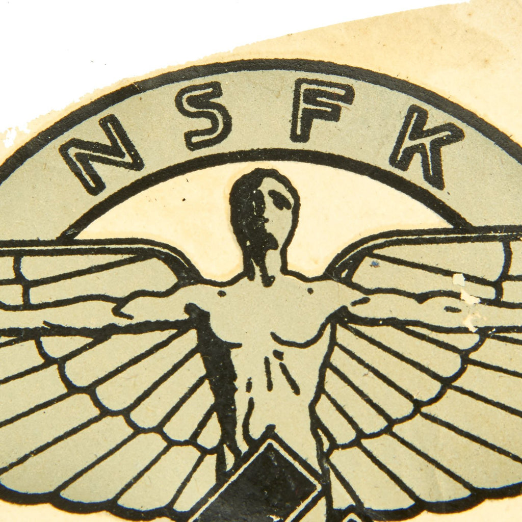 Original WWII German NSFK National Socialist Flying Corps Helmet Decal ...