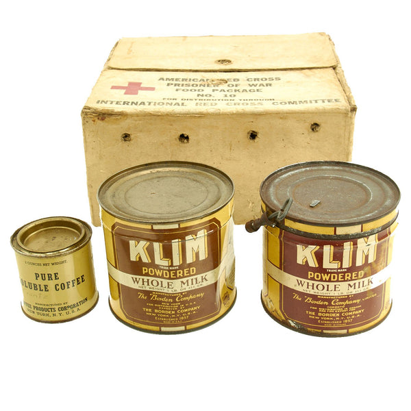 Original U.S. WWII American Red Cross Prisoner of War Food Package No ...