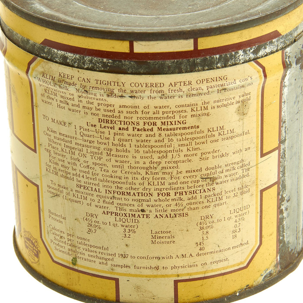 Original U.S. WWII American Red Cross Prisoner of War Food Package No ...