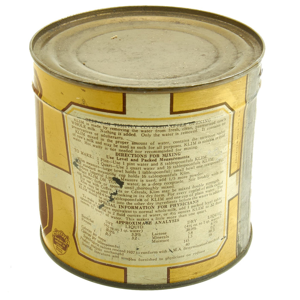 Original U.S. WWII American Red Cross Prisoner of War Food Package No ...