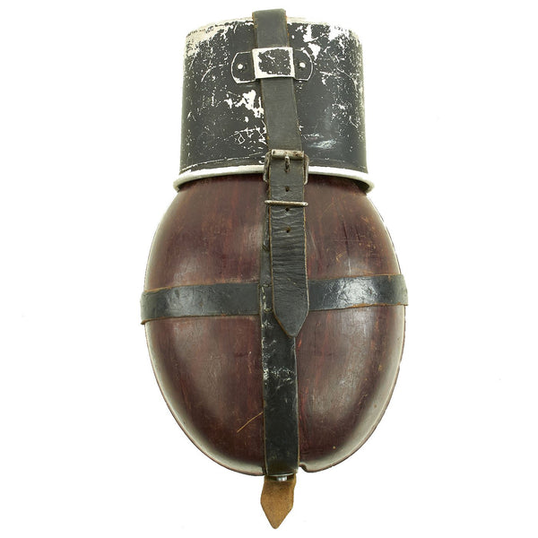 Original German WWII Afrikakorps Coconut Canteen by Ritter with Cup an ...