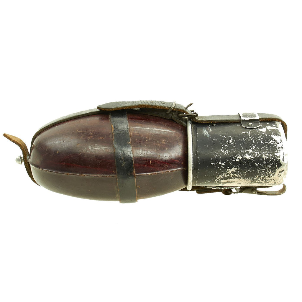 Original German WWII Afrikakorps Coconut Canteen by Ritter with Cup an ...