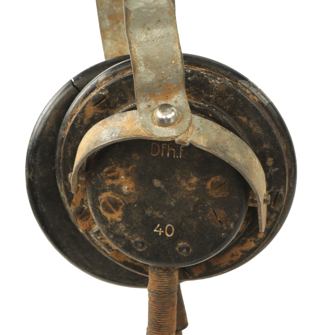Original German WWII Dfh.f Telephone Receiver Model F Headphones - dat ...