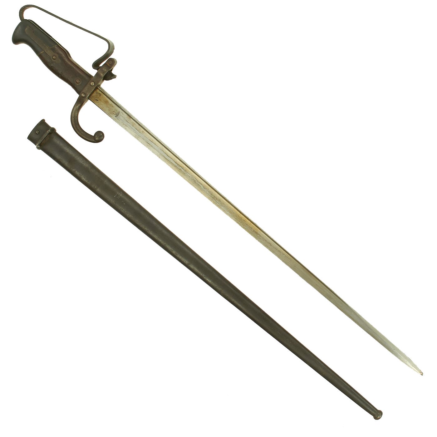 Original French M1874 Gras Bayonet by Châtellerault with Removable Cus ...