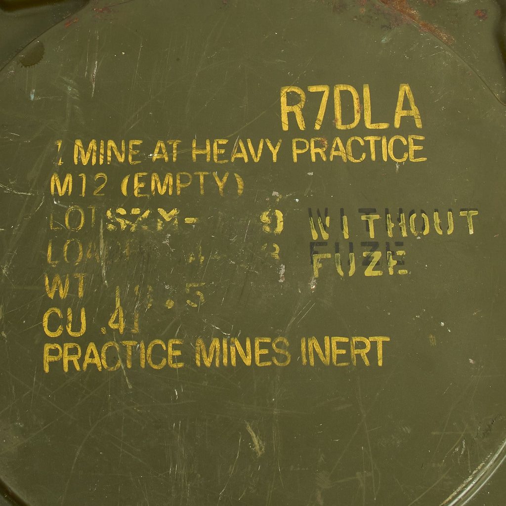 Original U.S. Korean War M12 Antitank Practice Mine with Carrier ...