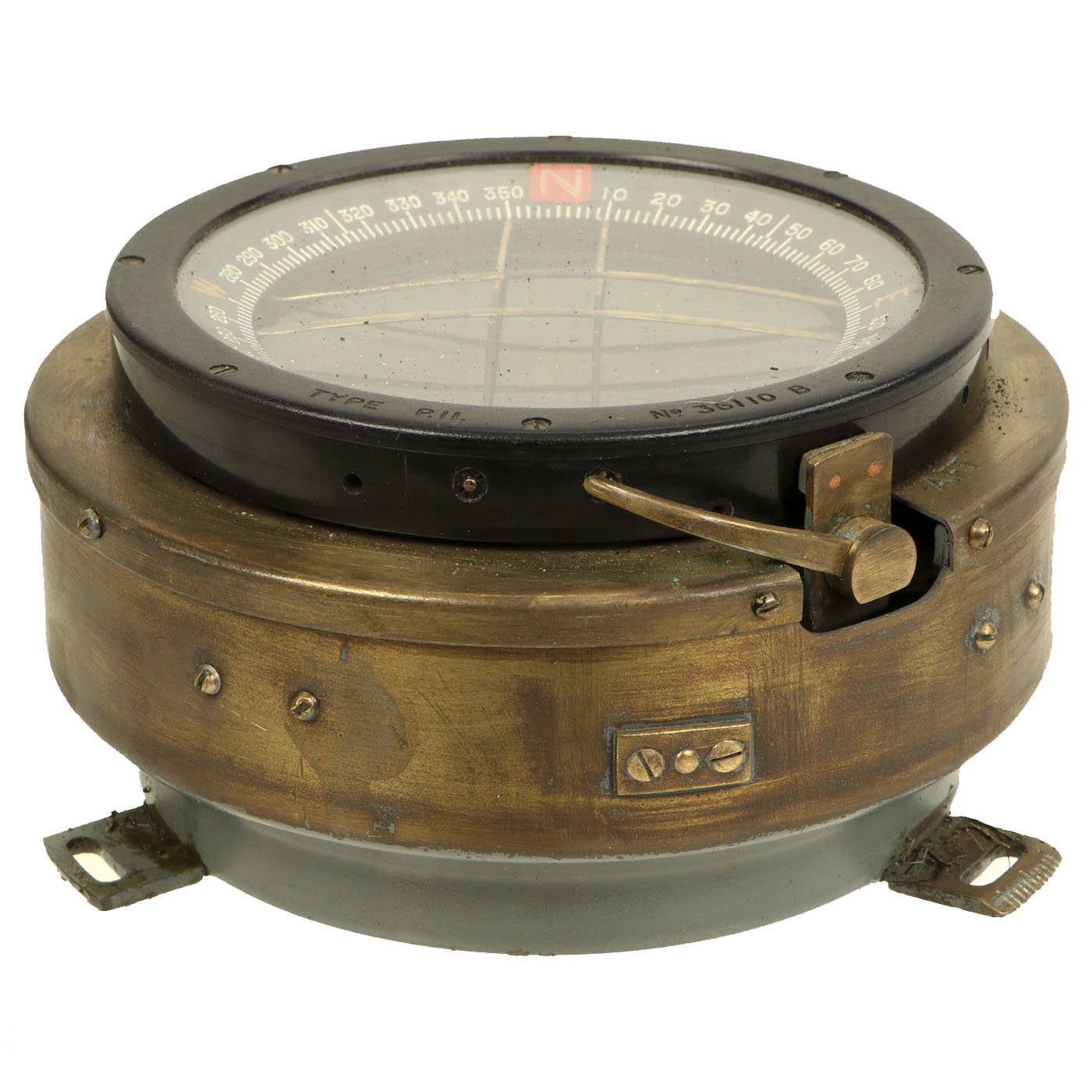 Original British WWII Royal Air Force Navigational Compass Type PII ...