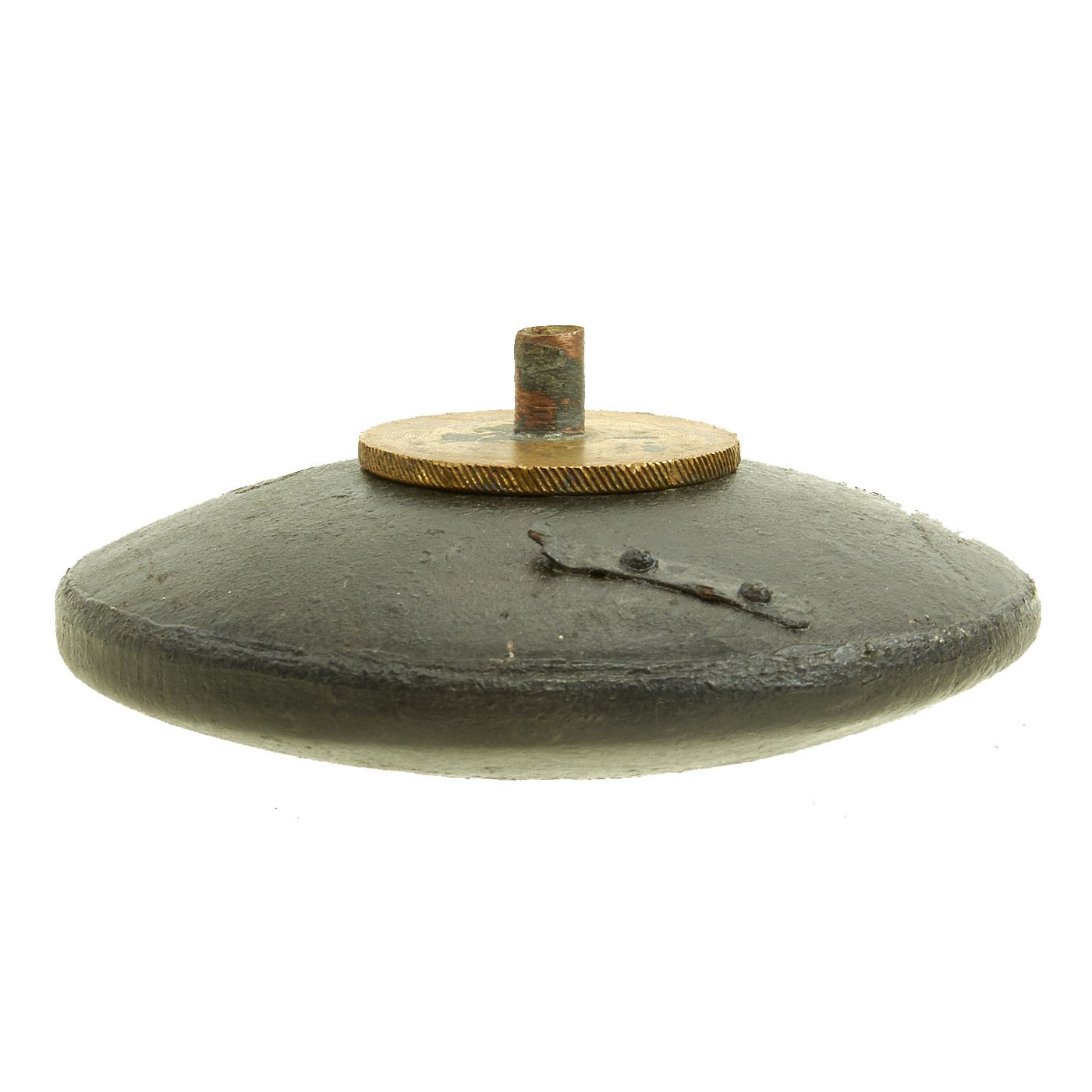 Original Italian WWI Lenticolare M14 Discus Hand Grenade with Brass Fu ...