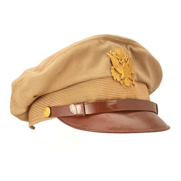 Original U.S. WWII Army Air Force Officer Tan Crusher Cap by Surefit ...