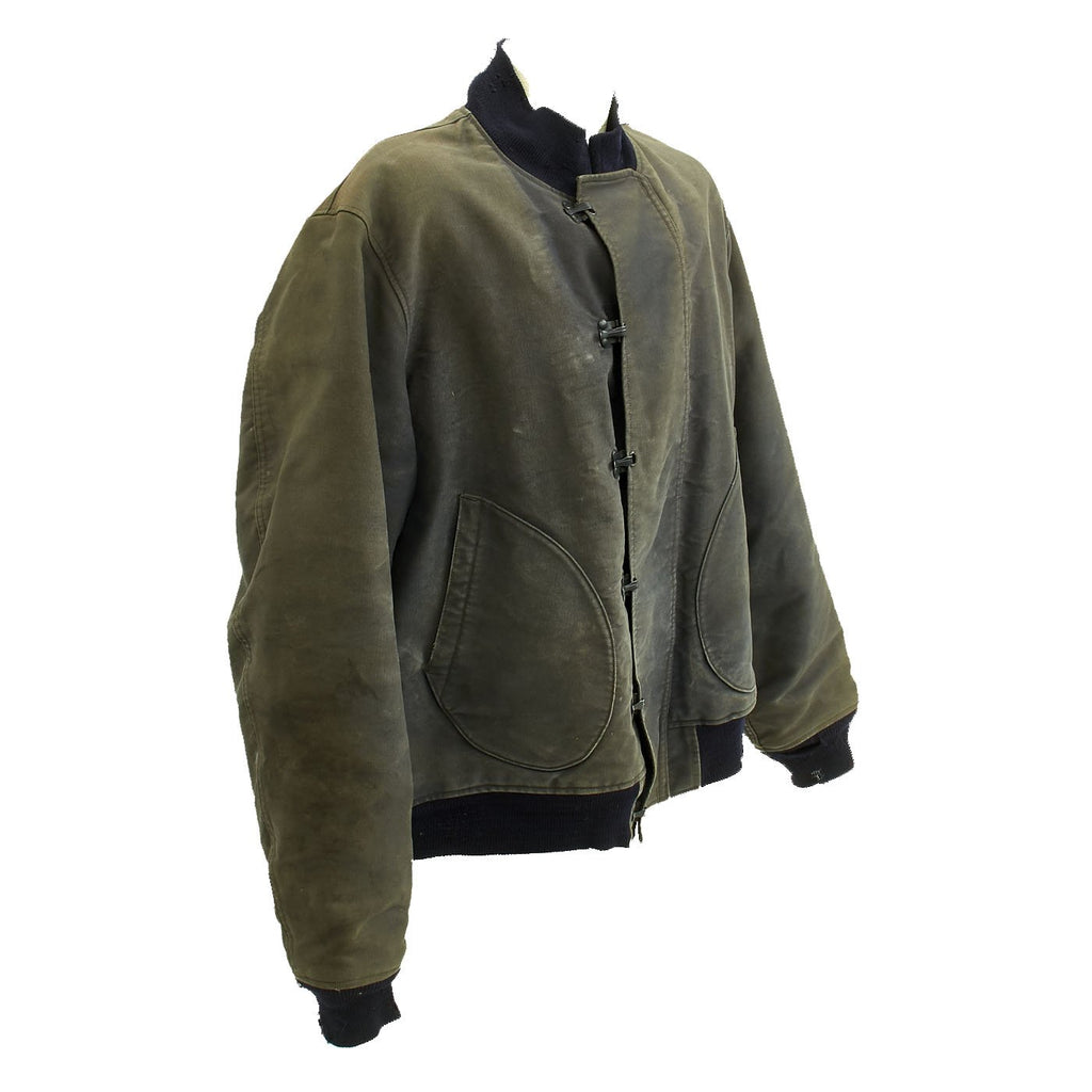 Original U.S. Navy WWII USN Hook Front Blue Deck Jacket - Circa 1943 ...