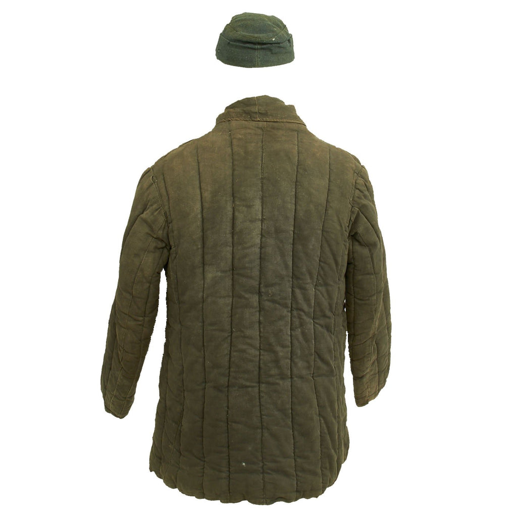 Original German WWII POW Telogreika Soviet Padded Jacket and M43 Hat ...