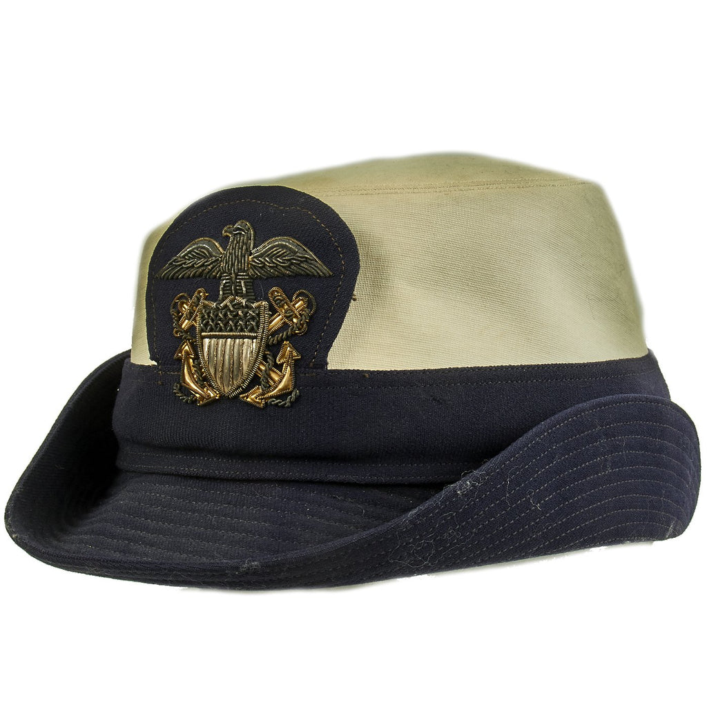 Original U.S. Navy WWII WAVES Named Officer Service Cap with Photograp ...