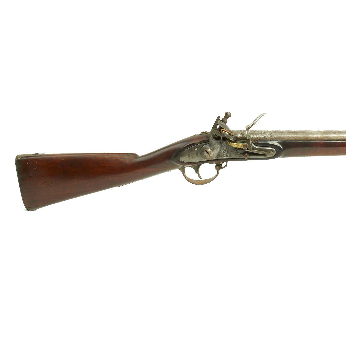 Original U.S. Springfield Model 1822 Flintlock Musket by Lemuel Pomero ...