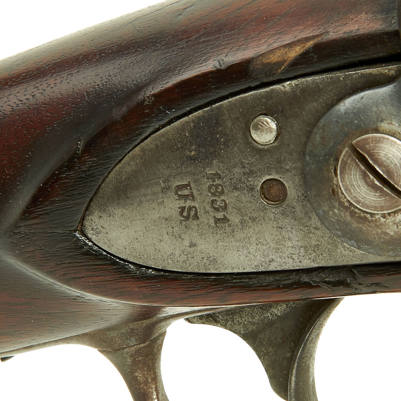 Original U.S. Springfield Model 1822 Flintlock Musket by Lemuel Pomero ...