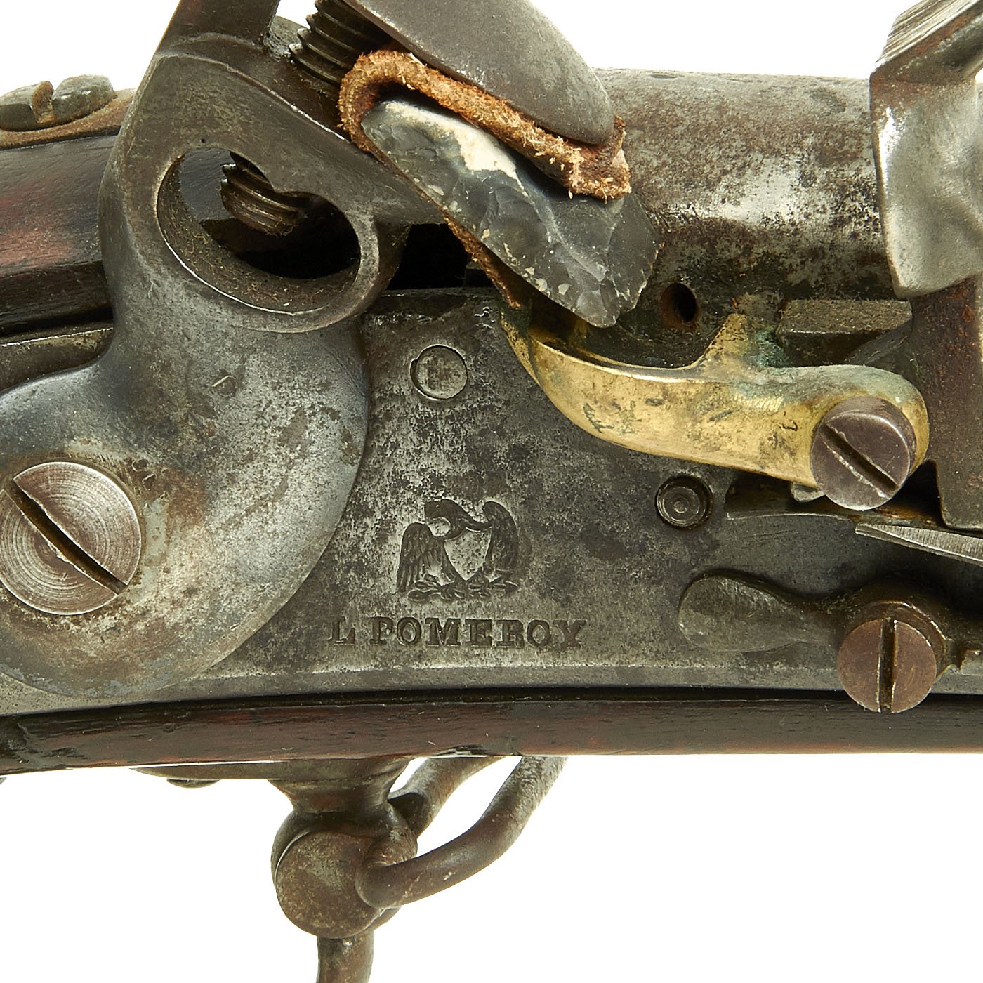 Original U.S. Springfield Model 1822 Flintlock Musket by Lemuel Pomero ...