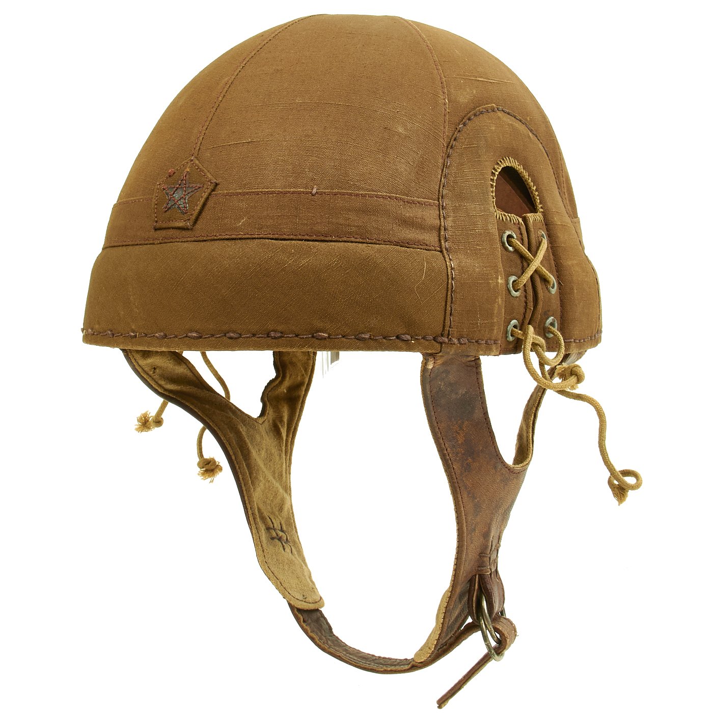 Original Japanese WWII Imperial Japanese Army Tanker Helmet with Marki ...