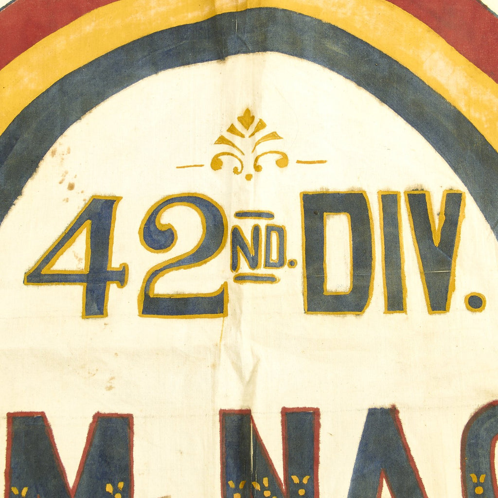 Original U.S. WWII 42nd Infantry "Rainbow" Division Small Named Painte ...