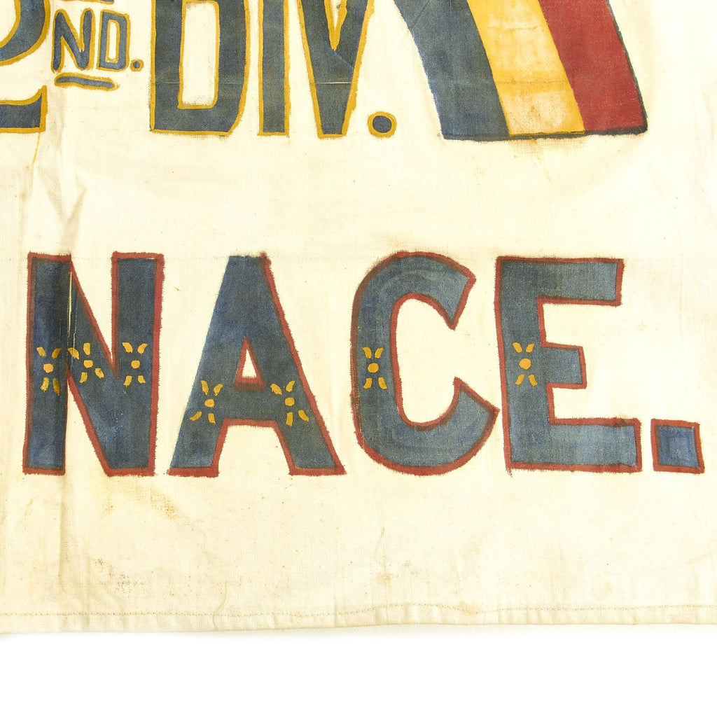 Original U.S. WWII 42nd Infantry "Rainbow" Division Small Named Painte ...