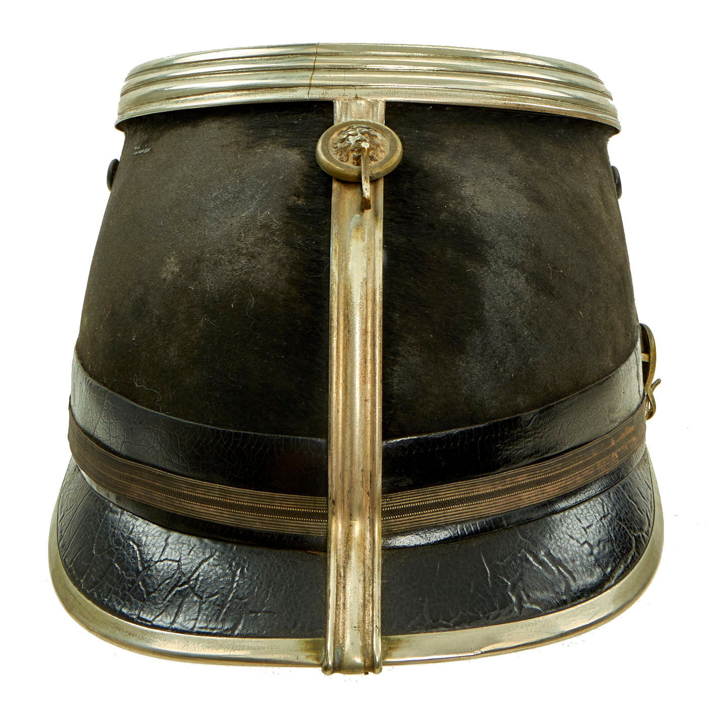 Original Swiss WWI Cavalry Officer Shako Helmet Marked to the 10th Cav ...