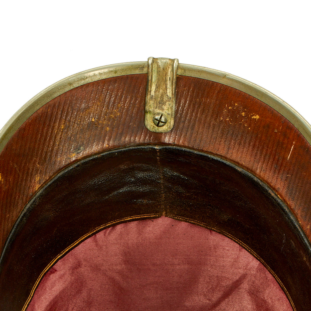 Original Swiss WWI Cavalry Officer Shako Helmet Marked to the 10th Cav ...