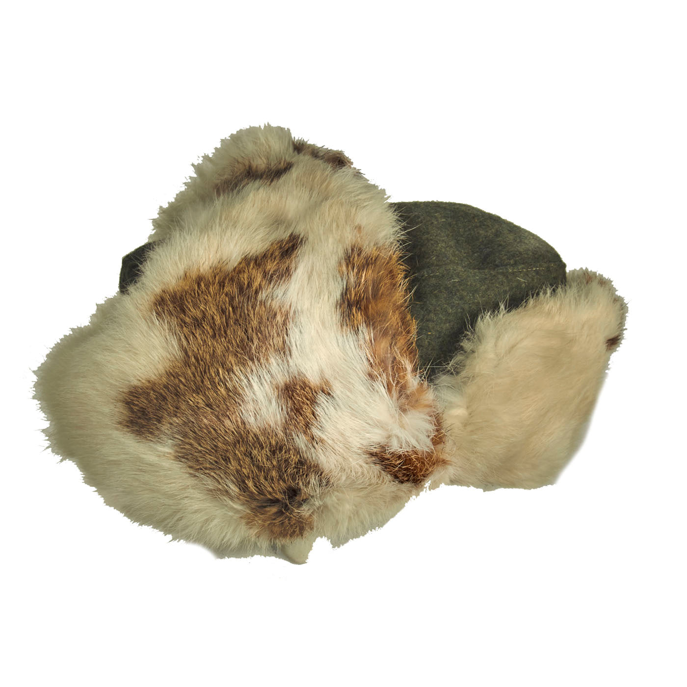 Original German WWII Eastern Front 1943 Dated White Rabbit Fur Pelzmüt ...