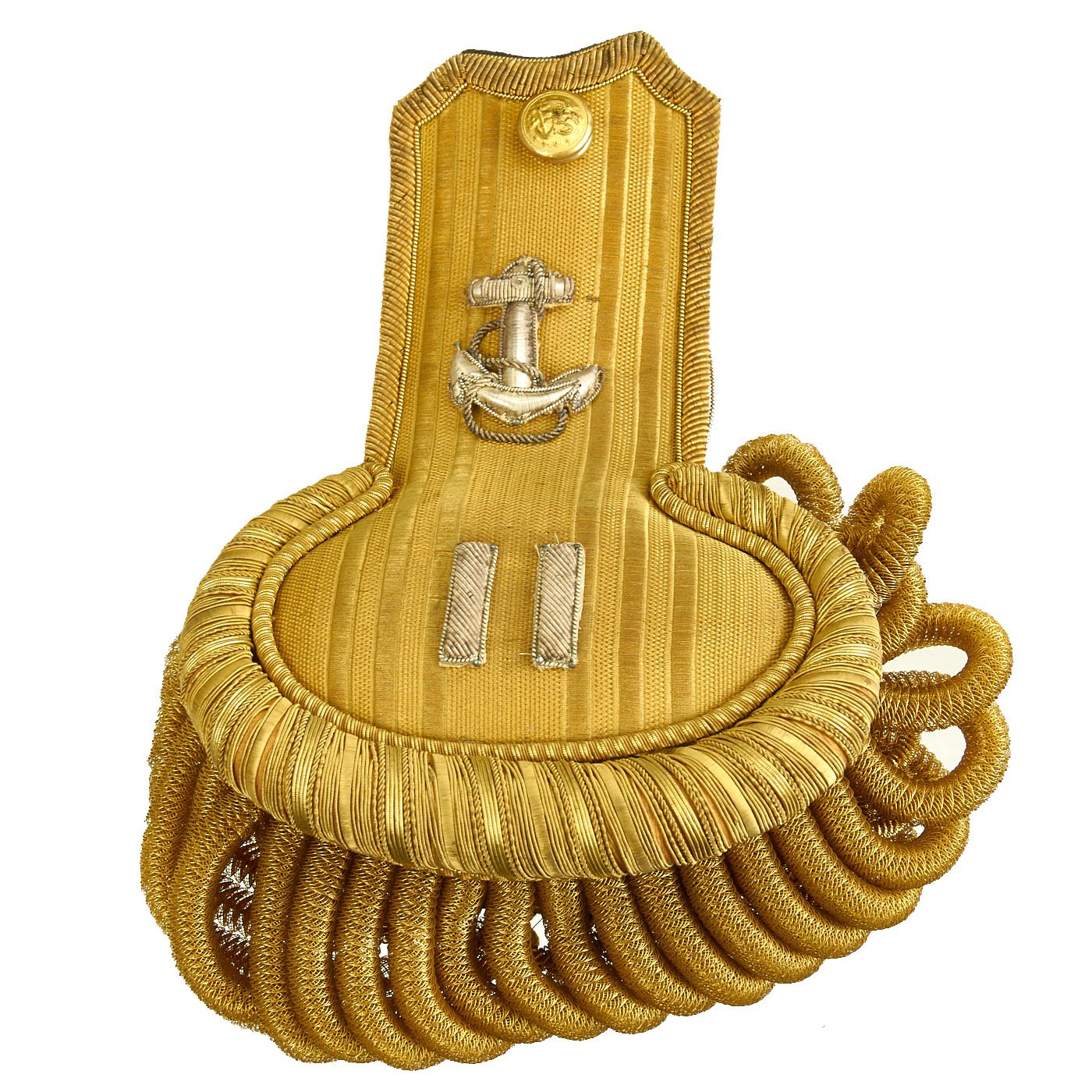 Original U.S. WWI Naval Officer Fore-and-Aft Hat with Epaulettes in Ti ...