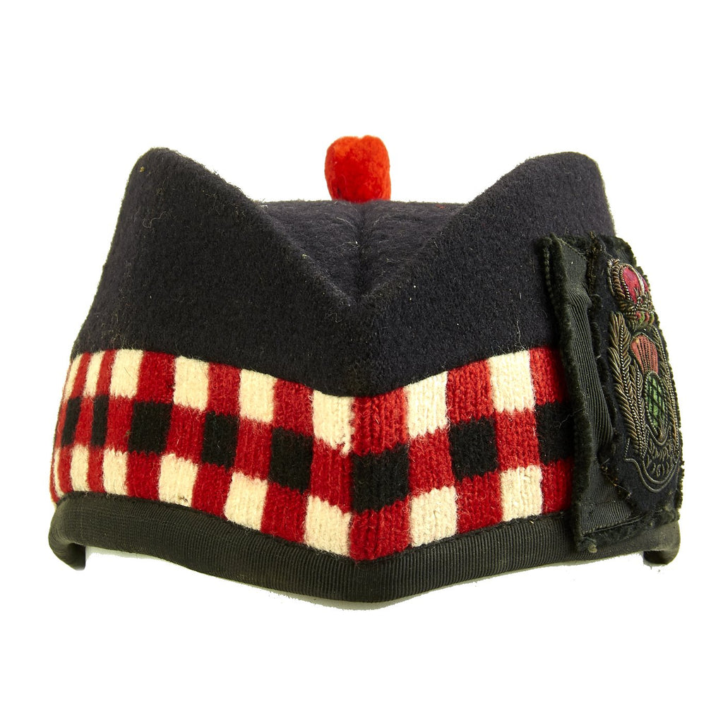 Original British WWII Scotland Police Glengarry Side Cap - SEMPER VIGI ...