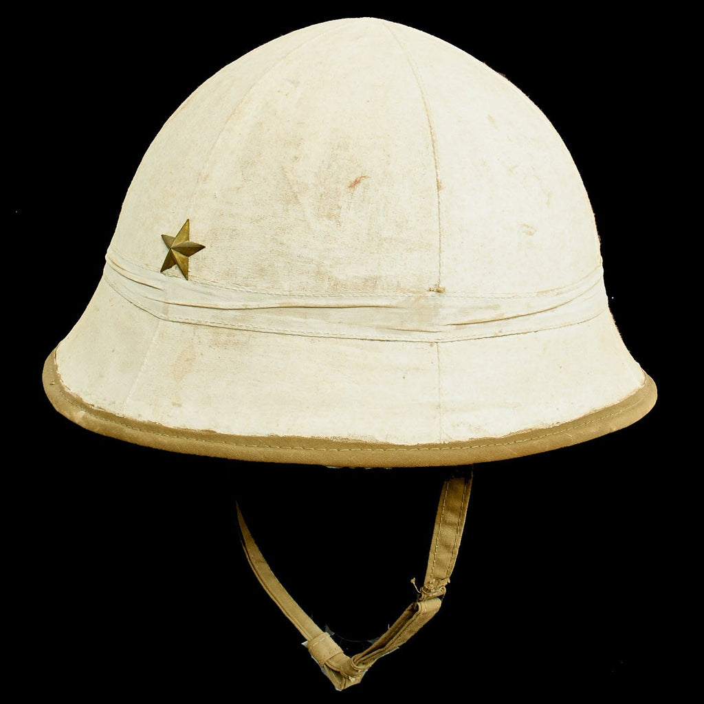 Original Imperial Japanese Army WWII Type 98 Sun Pith Helmet Painted W ...