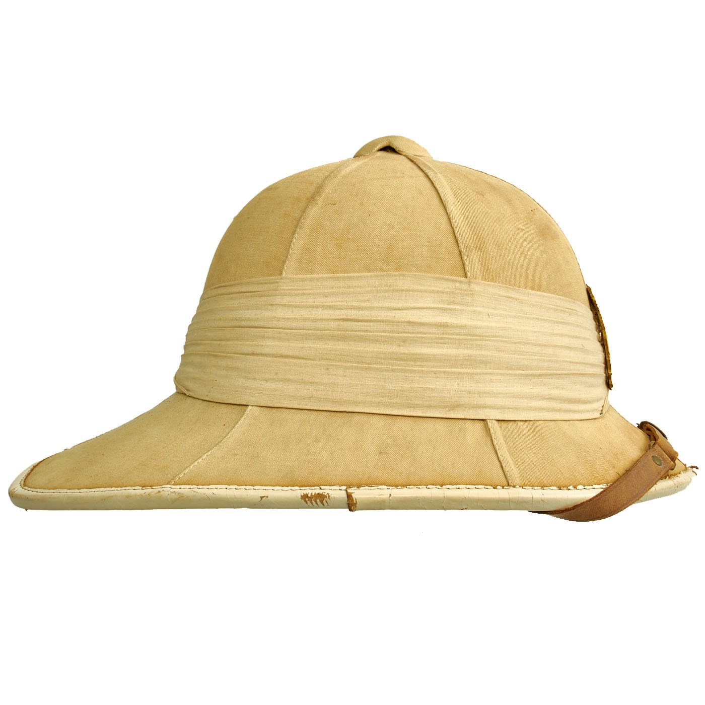 Original Belgian M1950 Colonial Service Pith Sun Helmet with Puggaree ...