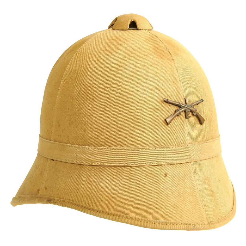 Original U.S. Pre-WWI M-1887 Summer Sun Pith Helmet with 1st Infantry ...