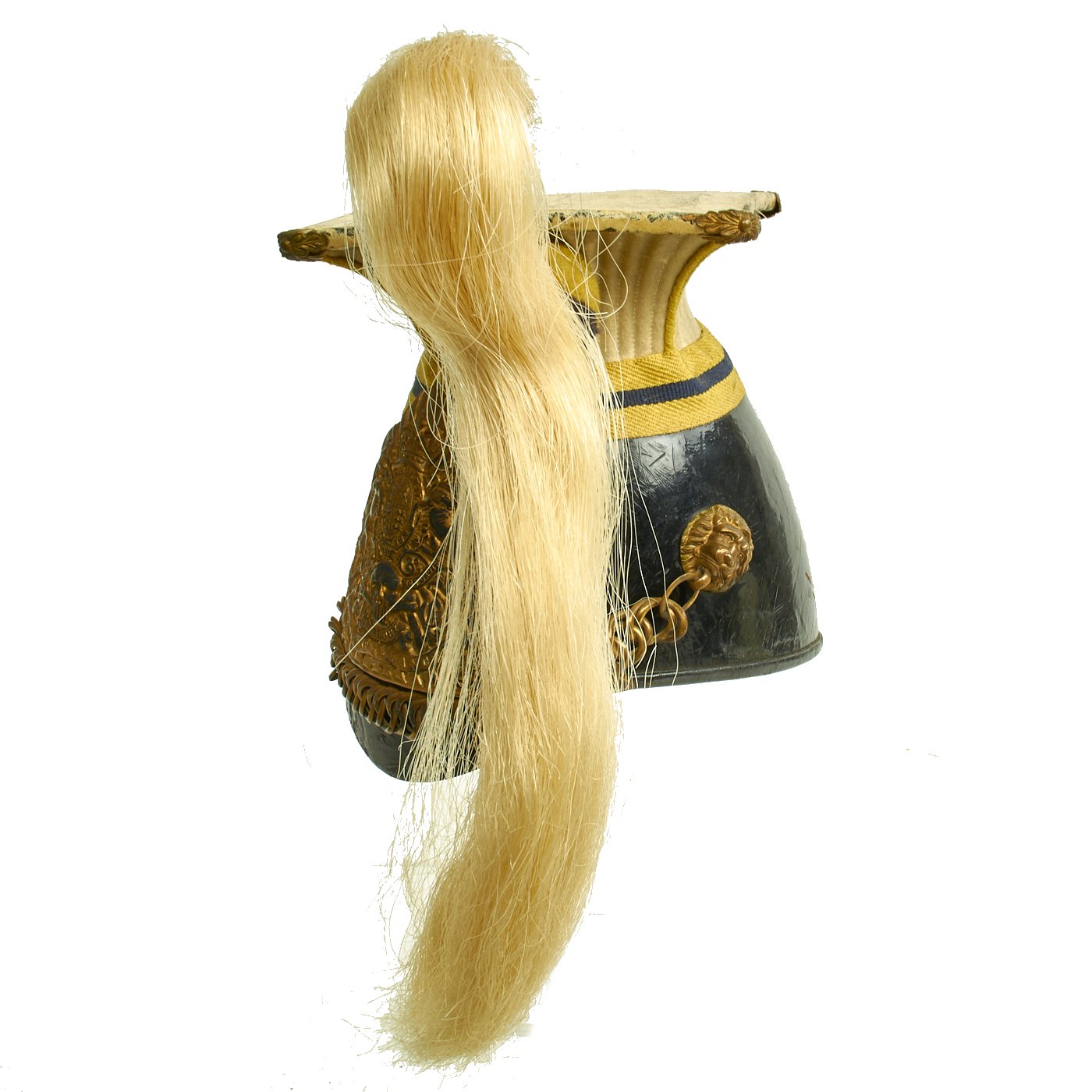 Original British Victorian Era 17th Lancers Other Ranks Chapka Helmet ...