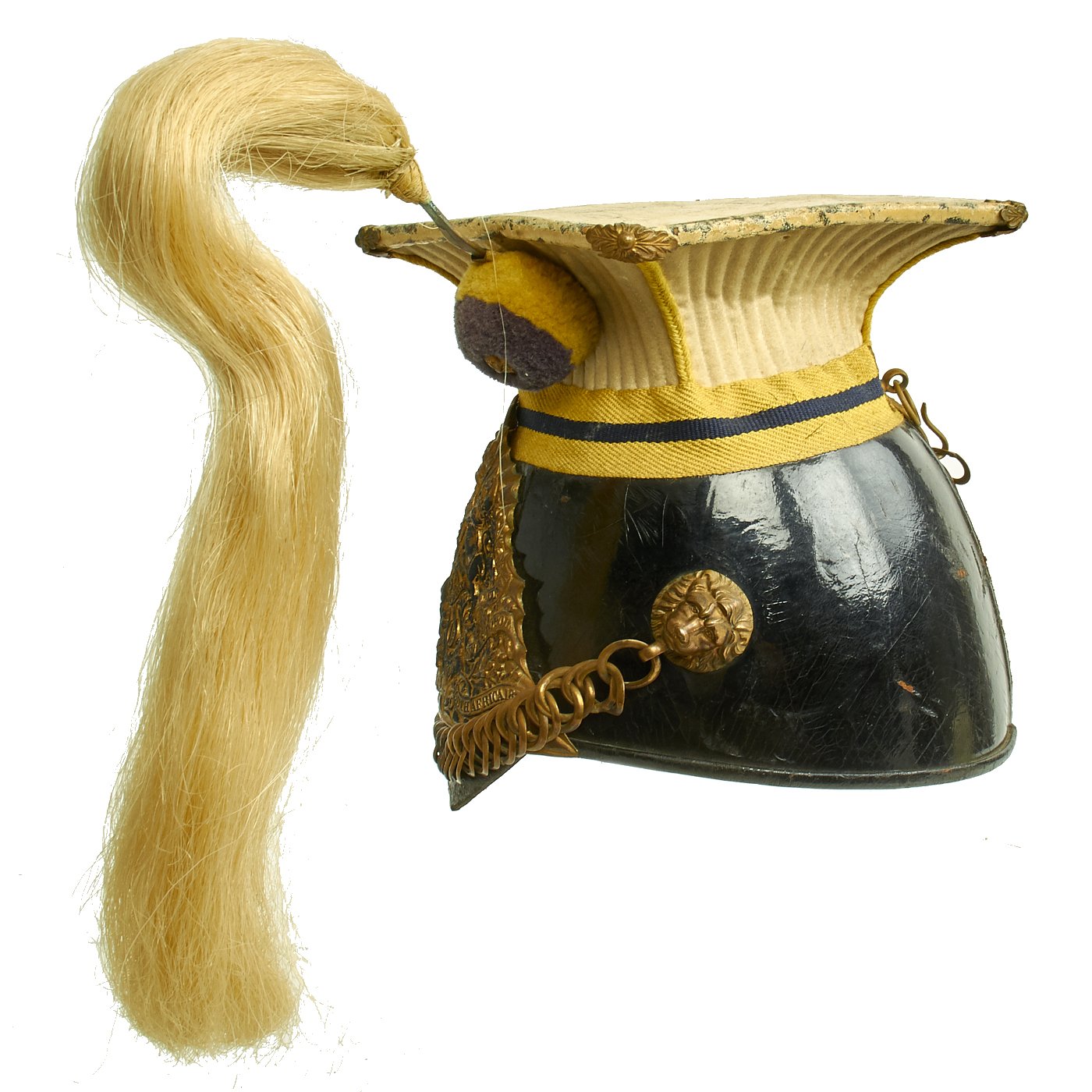 Original British Victorian Era 17th Lancers Other Ranks Chapka Helmet ...