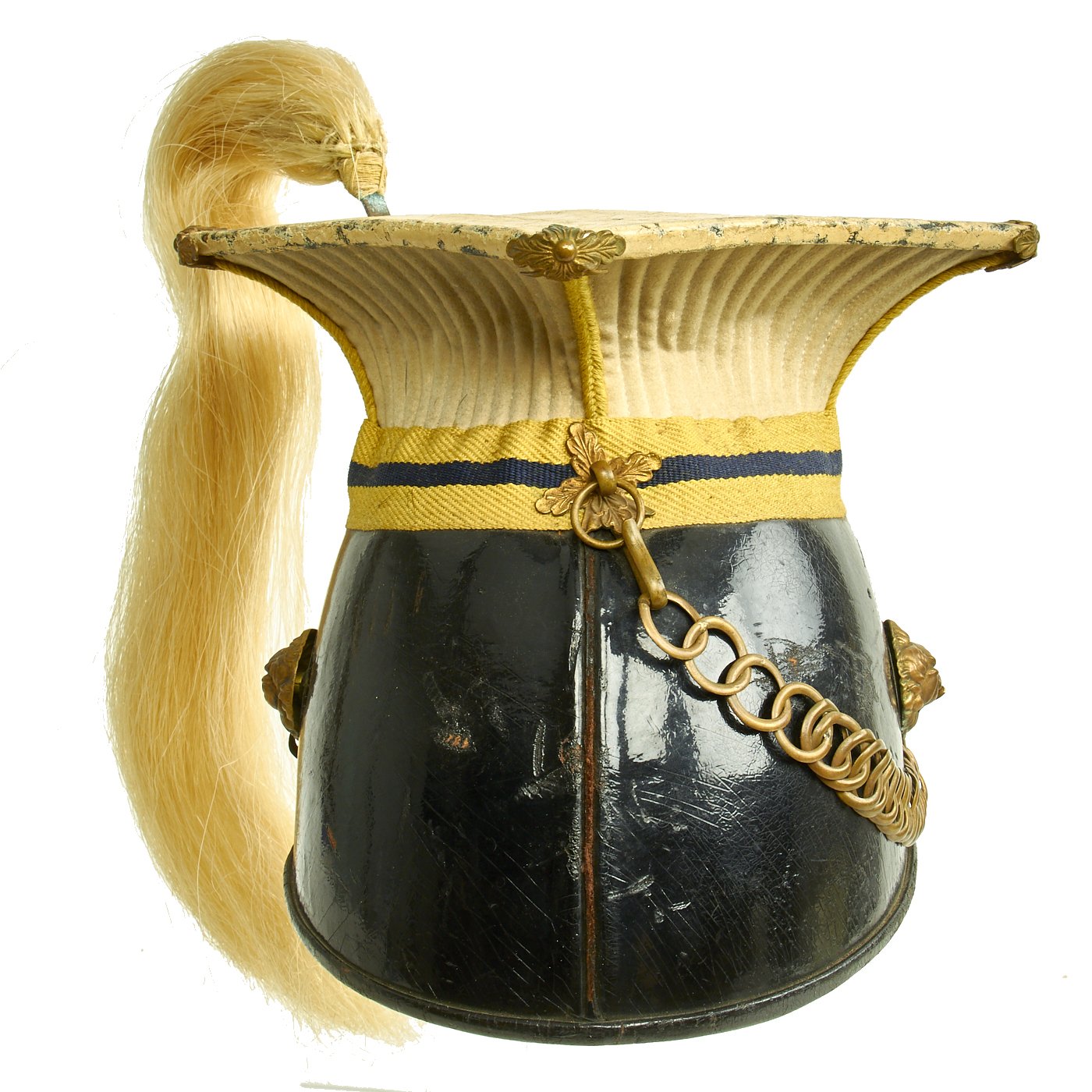 Original British Victorian Era 17th Lancers Other Ranks Chapka Helmet ...